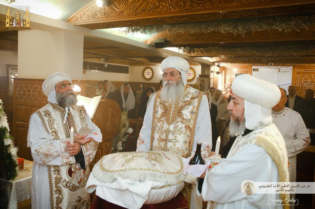 Consecrating the Altar of St. Anthony the Great in the Main Altar of ...