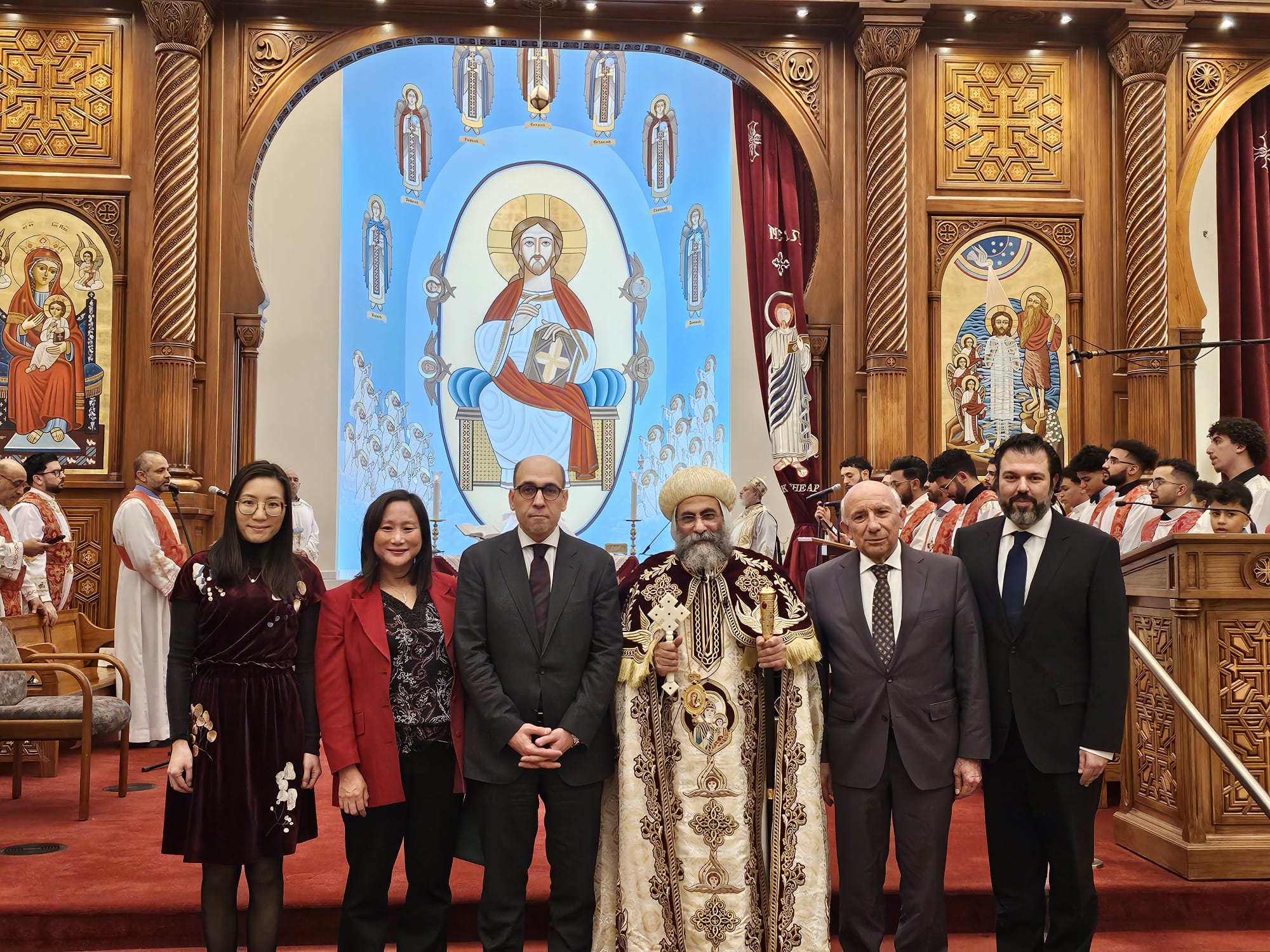 His Grace Bishop Archilids Welcomes Dignitaries to St. Mark's Cathedral ...