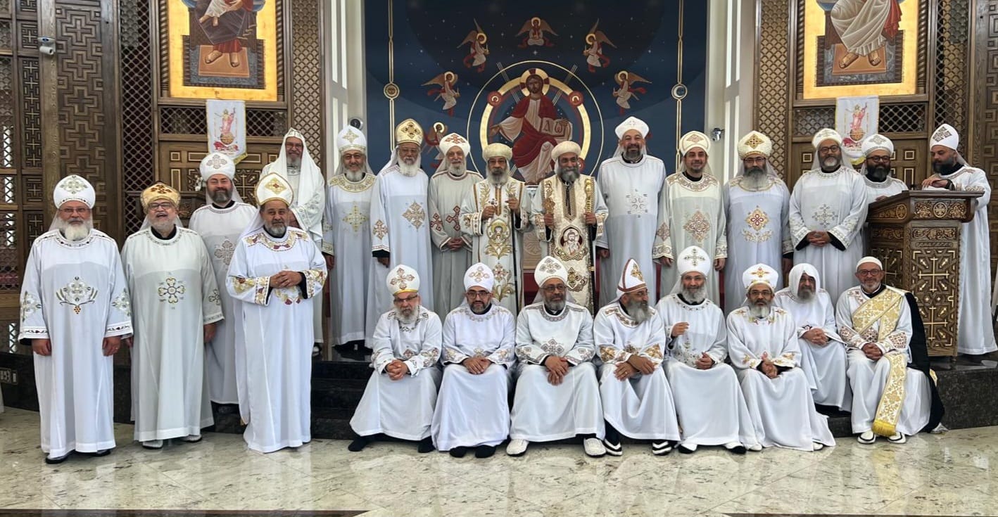 H.G Bishop Raphael & H.G. Bishop Archilids With the Archdiocese Priests ...